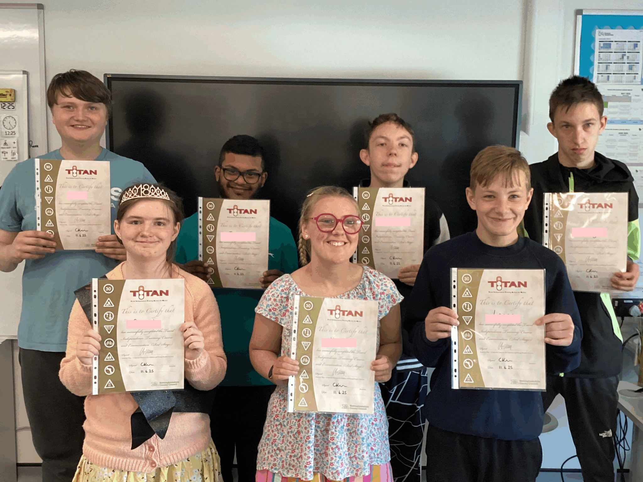 Learners celebrate success with Titan Red Route Travel Training ...